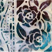 Schwarzer Stoff mit bunten Blumen von Robert Kaufman - modeS4u Kawaii Shop